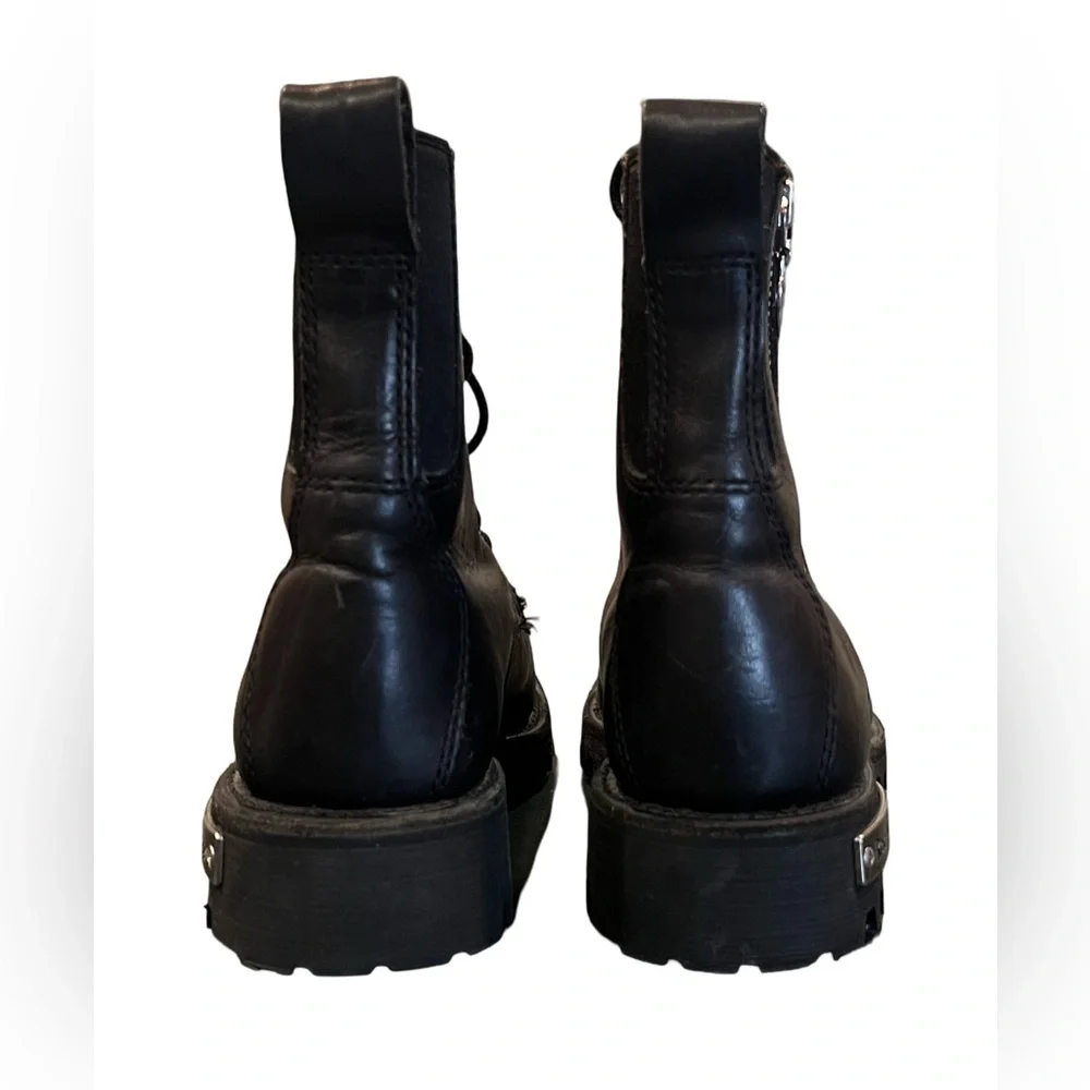 Red Wing Shoes | Shoes | Vtg Red Wing 668 Black Leather Vibram Sole ...
